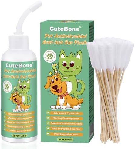 Amazon.com : CuteBone Dog Anti-Itch Ear Flush - Cleans & Removes Wax ...