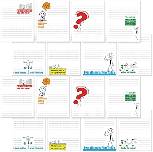 Amazon.com : 16 Pack Funny Novelty Note Pad Office Memo Pad to Do List ...