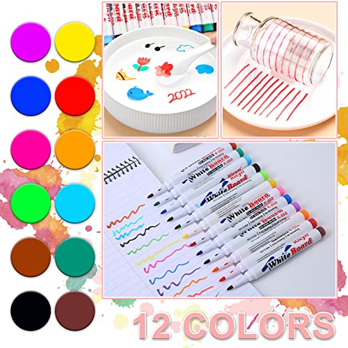 Snapklik.com : KEJ Magical Water Painting Pen, 12 Colors Painting ...