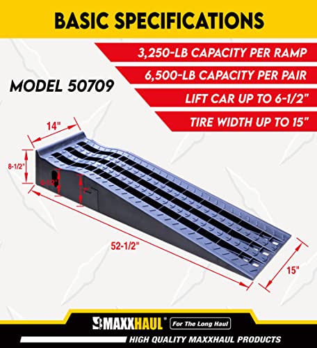 Snapklik.com : MaxxHaul 50709 Detachable Extendable Car Ramp Set ...