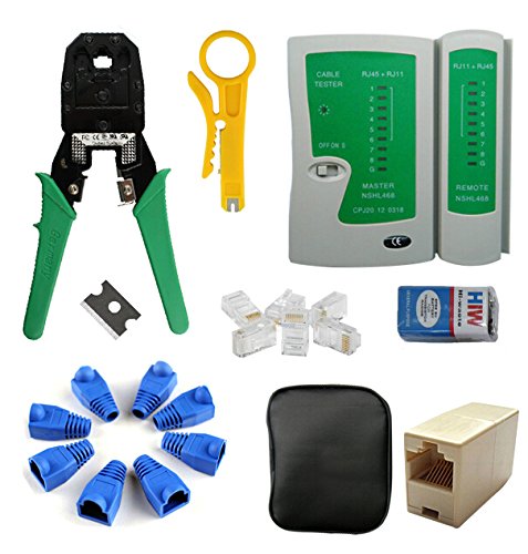 SWD Prime Hand Tool Set Network Tool Kit Cable Tester+Crimp Crimper+50 ...
