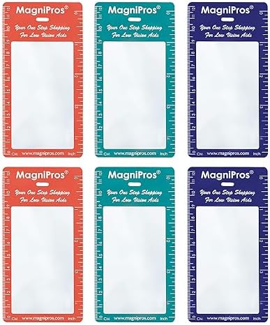 Amazon.com: MAGDEPO 3X Bookmark Magnifying Card Pocket Size Plastic ...