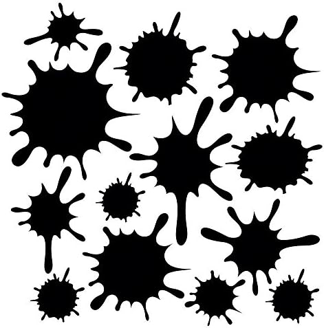 Paint Splatter Decal Set - Ice Blue Paint Splash Stickers - Removable ...