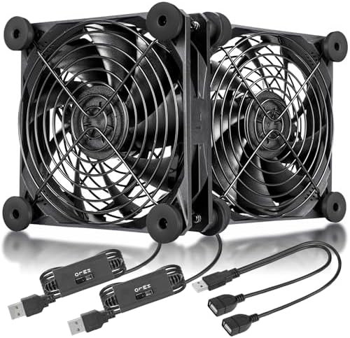 upHere gaming 120mm Quiet USB Powered Fans 5V Computer Cooling Fan with ...