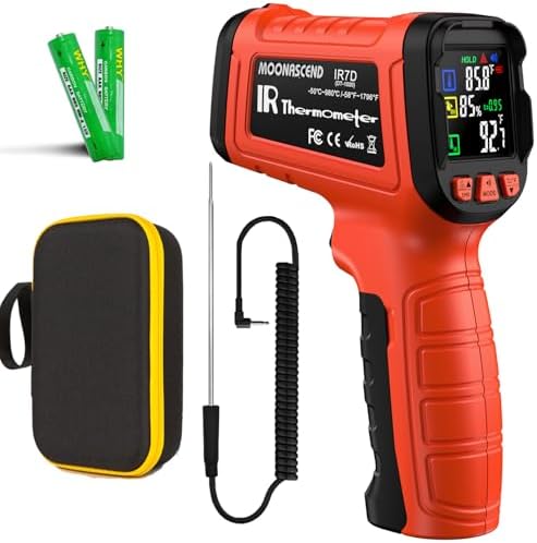 Infrared Thermometer Non-Contact Digital Laser Temperature Gun with ...