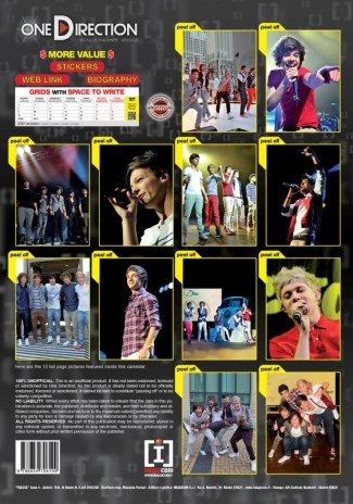 One Direction A3 2013 Calendars with FREE stickers..: Amazon.co.uk ...