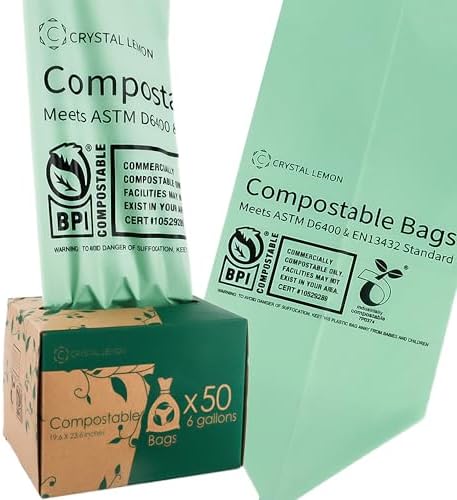 Amazon.com: Primode Compostable Bags 6 Gallon Food Scraps Yard Waste ...