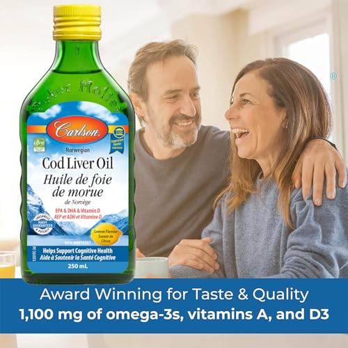 Snapklik.com : Cod Liver Oil, 1100 Mg Omega-3s, Liquid Fish Oil ...