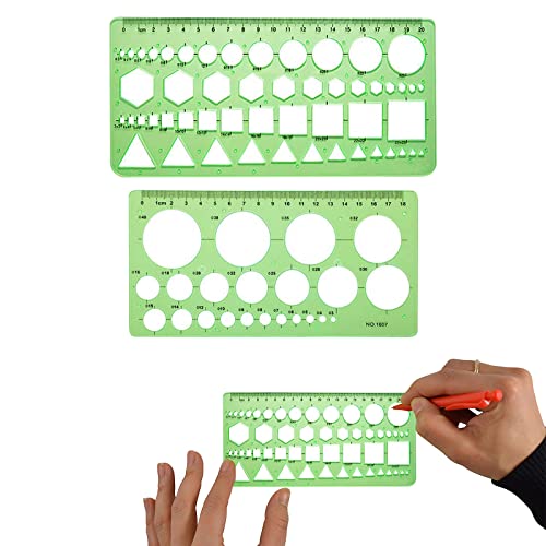 Drawing Templates,Geometric Stencil,Plastic Template,Measuring Template ...