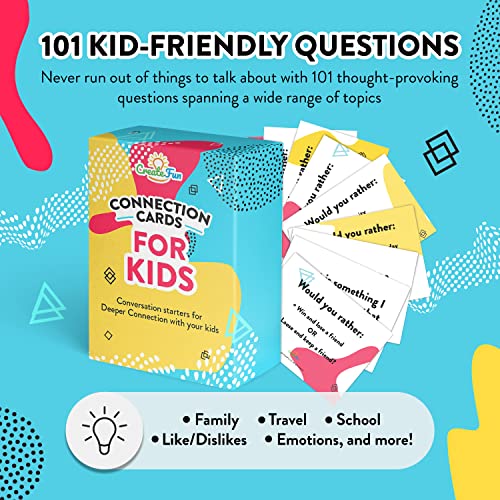 Snapklik.com : Connection Cards For Kids - 101 Family Conversation ...