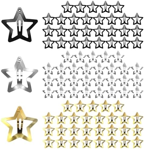 Amazon.com : Sekonow 90Pcs 1.18in Star Hair Clips, Star Clips 2000s ...