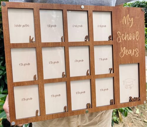 Amazon.com - ajdvart School Years Picture Frame K-12 – Wooden School ...