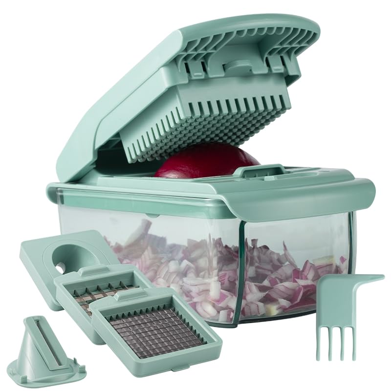 Amazon.com: Cook with Color Vegetable Chopper - Multifunctional 11 in 1 ...