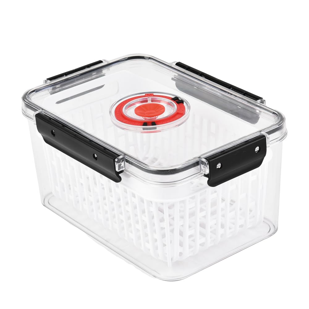 Amazon.com - SharpChef Small Produce Storage Saver Container for Fridge ...