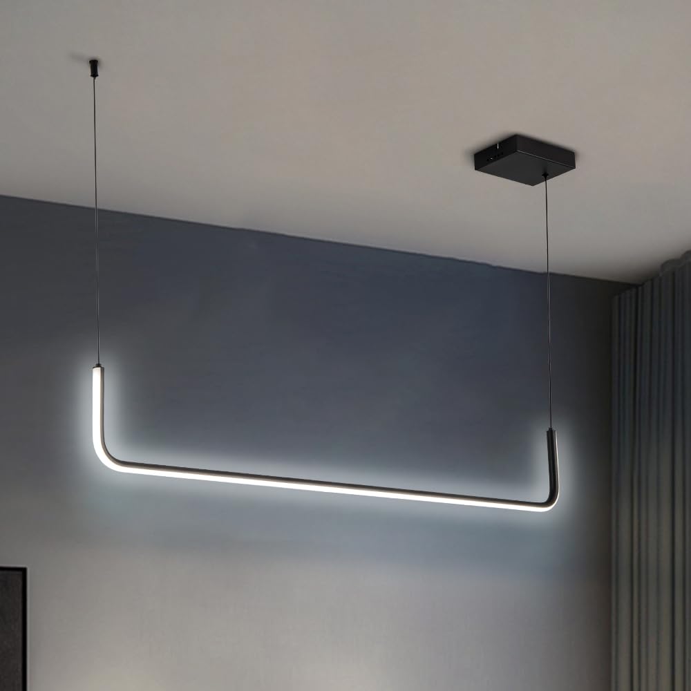 Sedelan Modern Pendant Light, LED Linear Pendant Light Fixture ...