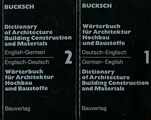 Amazon.in: Buy German-English Dictionary of Architecture, Building and ...