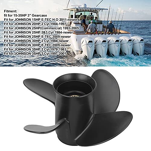 10.4X12 Rh Buitenboordmotor Propeller, 4 Bladen Boot Propeller 13 Stks ...