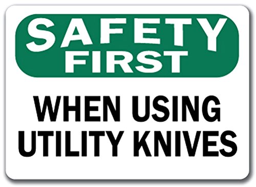 Box Cutter Safety Signs