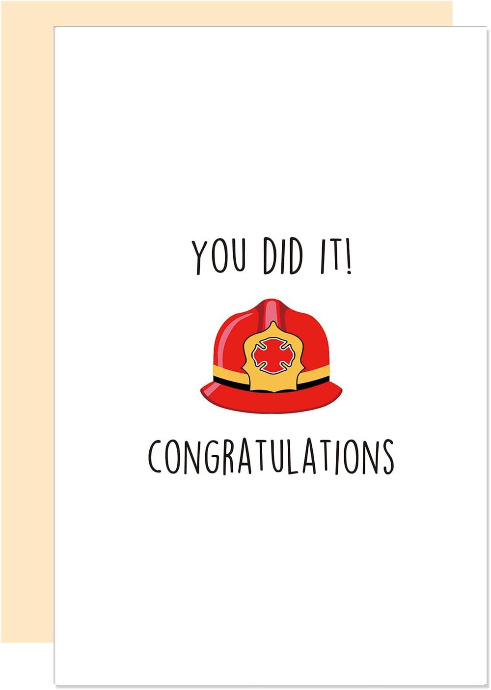 Amazon.com : MQMRYeto Fireman Graduation Card For Men, You Did It ...
