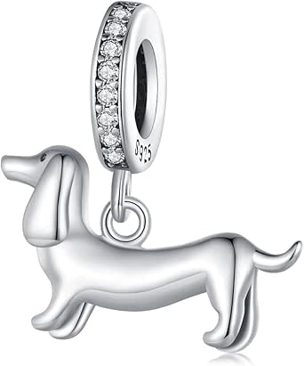 Dachshund Charms Dog Charms 925 Sterling Silver Cute Puppy Charms ...