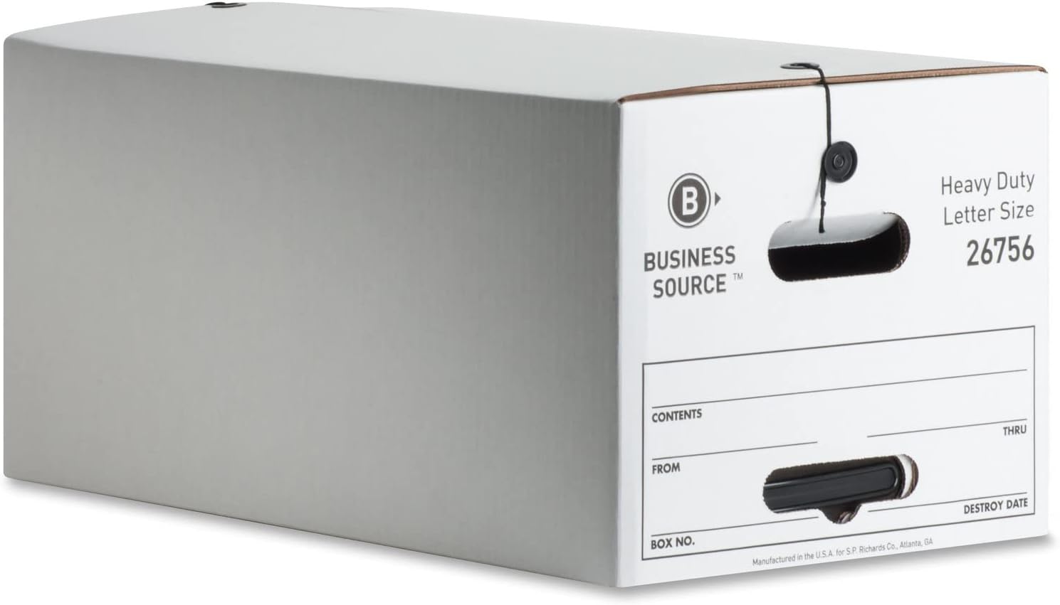 Amazon.com: Business Source 26756 Med. Duty Storage Box Ltr 700 lb. 12 ...