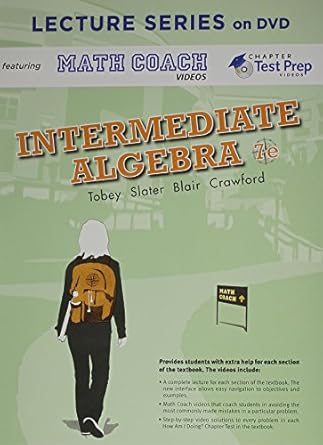 Lecture Series on DVD with Math Coach and Chapter Test Prep Videos for ...