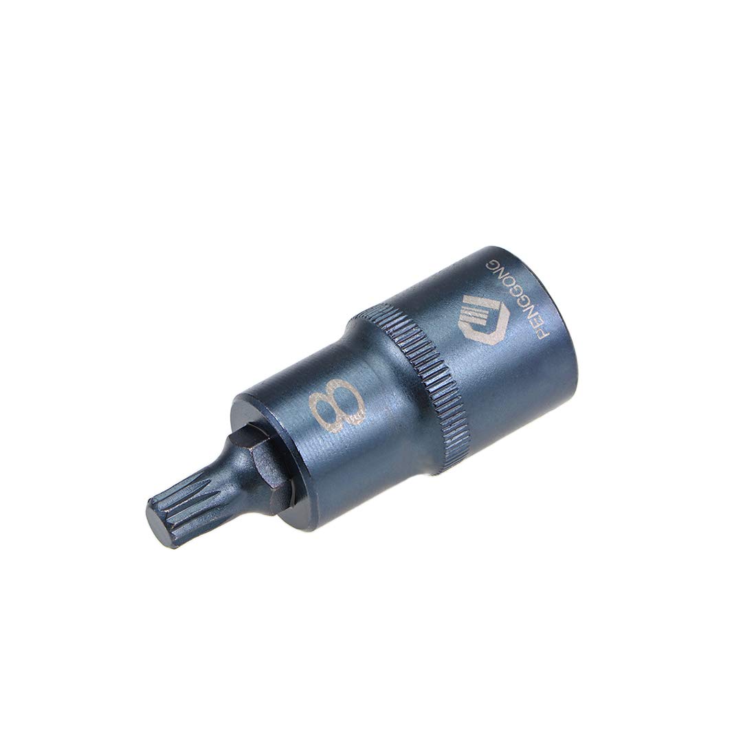 S2 Steel Socket Uxcell 1/2" Drive M8 Triple Square Spline Bit Socket ...