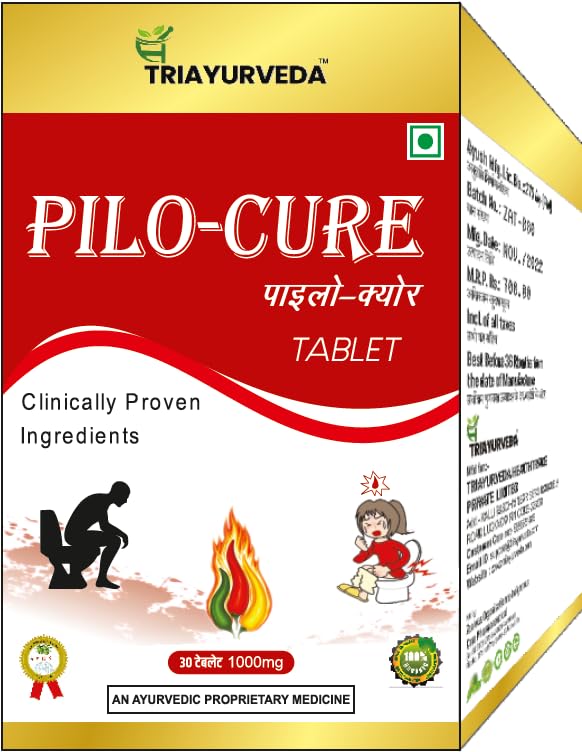 Buy Triayurveda Pilo Cure | 30 Tablet Online at Low Prices in India ...