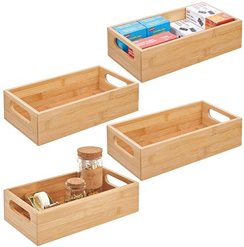Woodcraft Original Pine Wood Storage Bin Container, Home Office Desk ...