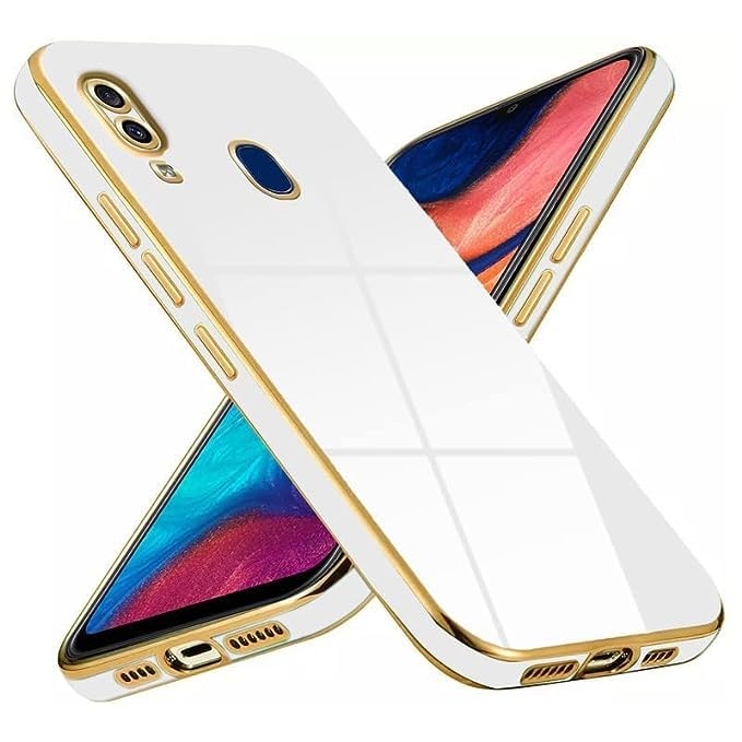 The Little Shop 6D Chrome Back Cover for Vivo Y95 with Gold Plated ...