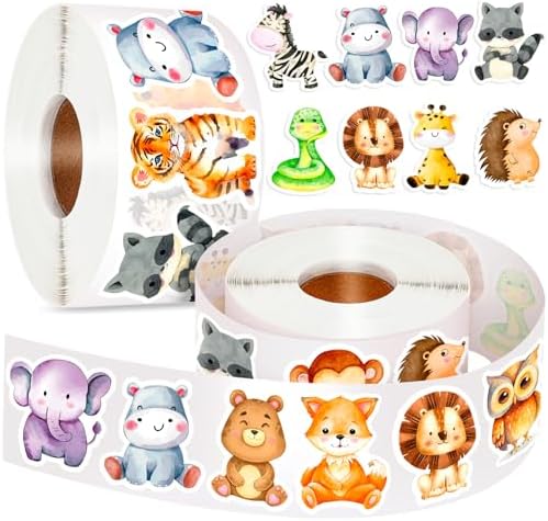 Amazon.com: Sticker Roll 5 Rolls of Party Supplies Stickers for Kids ...