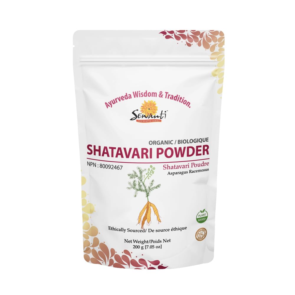 Organic Shatavari Powder 200g/ NPN 80092467/ Asparagus Racemosus ...