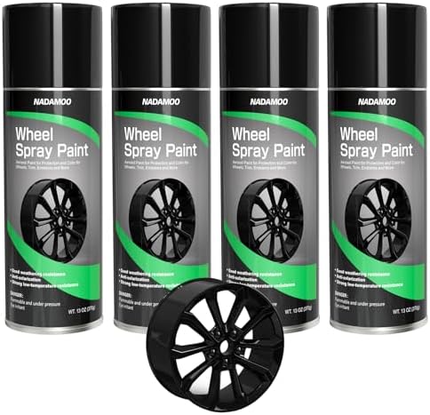 Rust-Oleum 368076 High Performance Wheel Spray Paint, 11 oz, Gloss ...