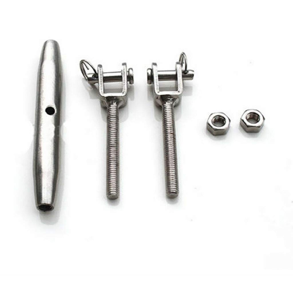 M10 Stainless Steel Turnbuckle Jaw Wire Rope Fork Rigging Screw Bottle ...