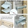Cabinet Snap Tip-Out Snap in False Drawer Front Clips is Solid Easy to ...