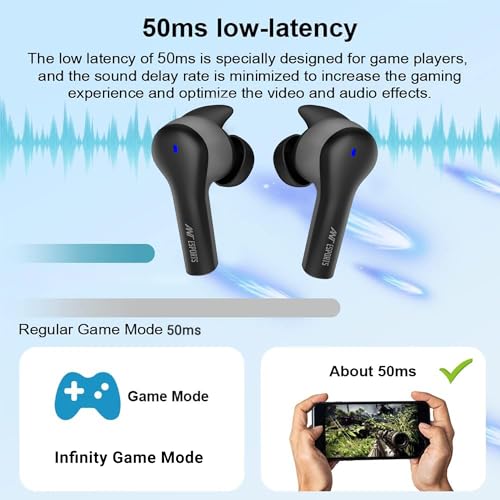 Ant Esports Infinity ENC True Wireless Earbuds, 5.3 Bluetooth with 4 ...