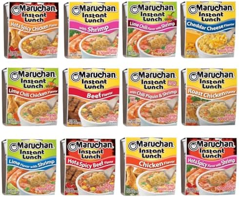Amazon.com: Maruchan Ramen Instant Cup Noodle Variety Pack, 12 Count ...