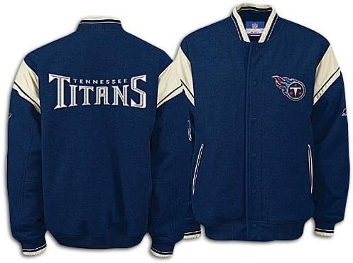 Amazon.com : Titans Reebok Men's NFL Team Varsity Jacket ( sz. L, Navy ...