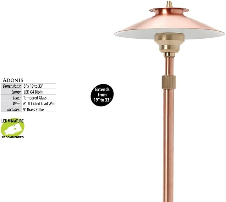 Amazon.com : Illumicare Adonis LED Path & Area Light - Copper Luminaire ...