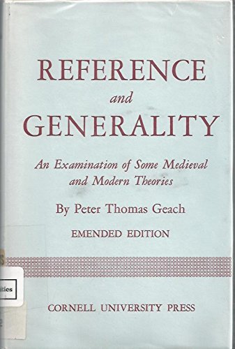 Reference and Generality: Peter T. Geach: Amazon.com: Books