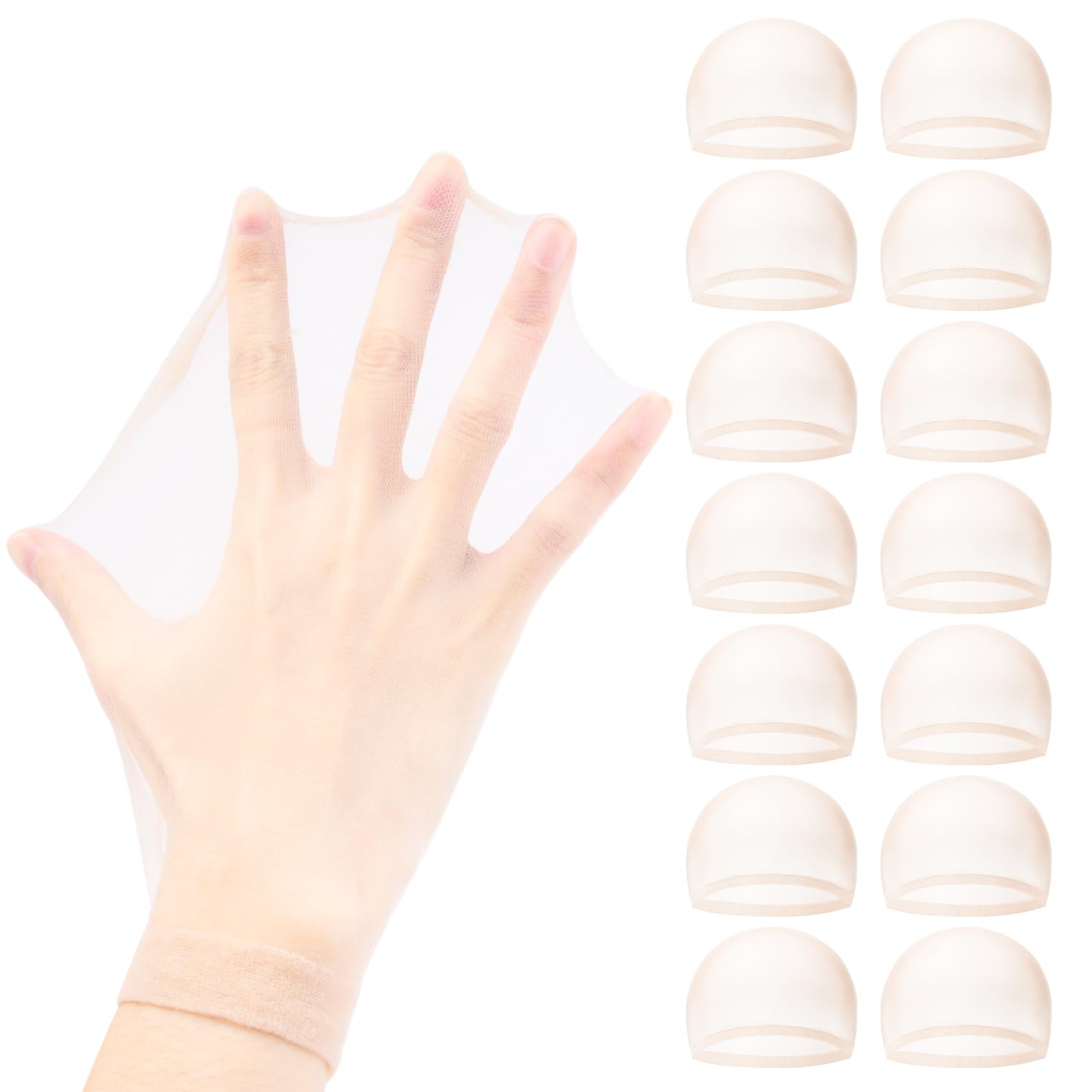 Vlasy Skinlike HD Wig Cap, 14pcs Invisible and Transparent Wig Caps to ...