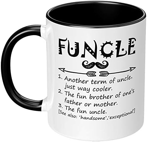 Amazon.com: Wampumtuk Uncle, Funcle Like A Dad 11 Ounces Funny Coffee ...