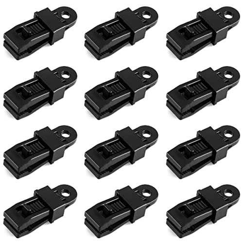 Snapklik.com : TRIWONDER 12pcs Tarp Clips Crocodile Tent Awning Clamps ...