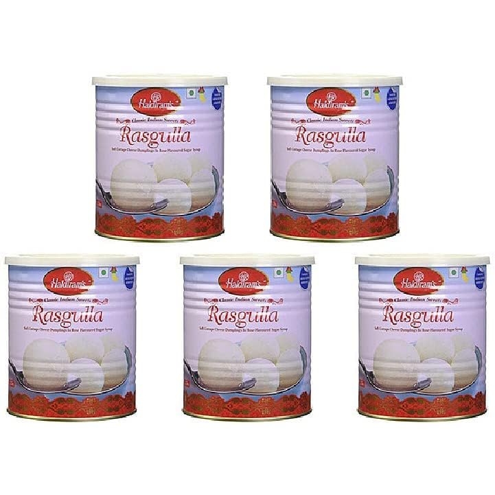 Amazon.com: Pack Of 5 - Haldiram's Rasgulla - 1 Kg