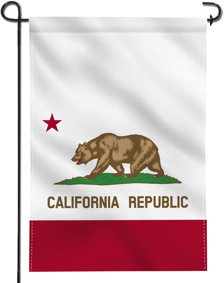Amazon.com : ANLEY |Double Sided| Premium Garden Flag, California State ...