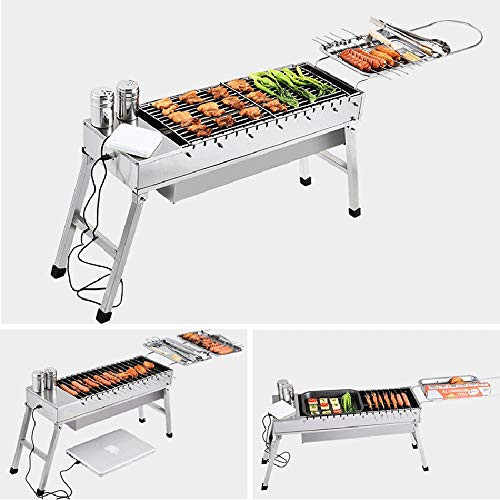 ZCF Household usb electric charcoal grill/Automatic flip barbecue stove ...