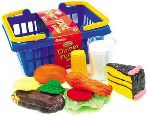 Amazon.com: Learning Resources Pretend & Play Dinner Foods Basket ...