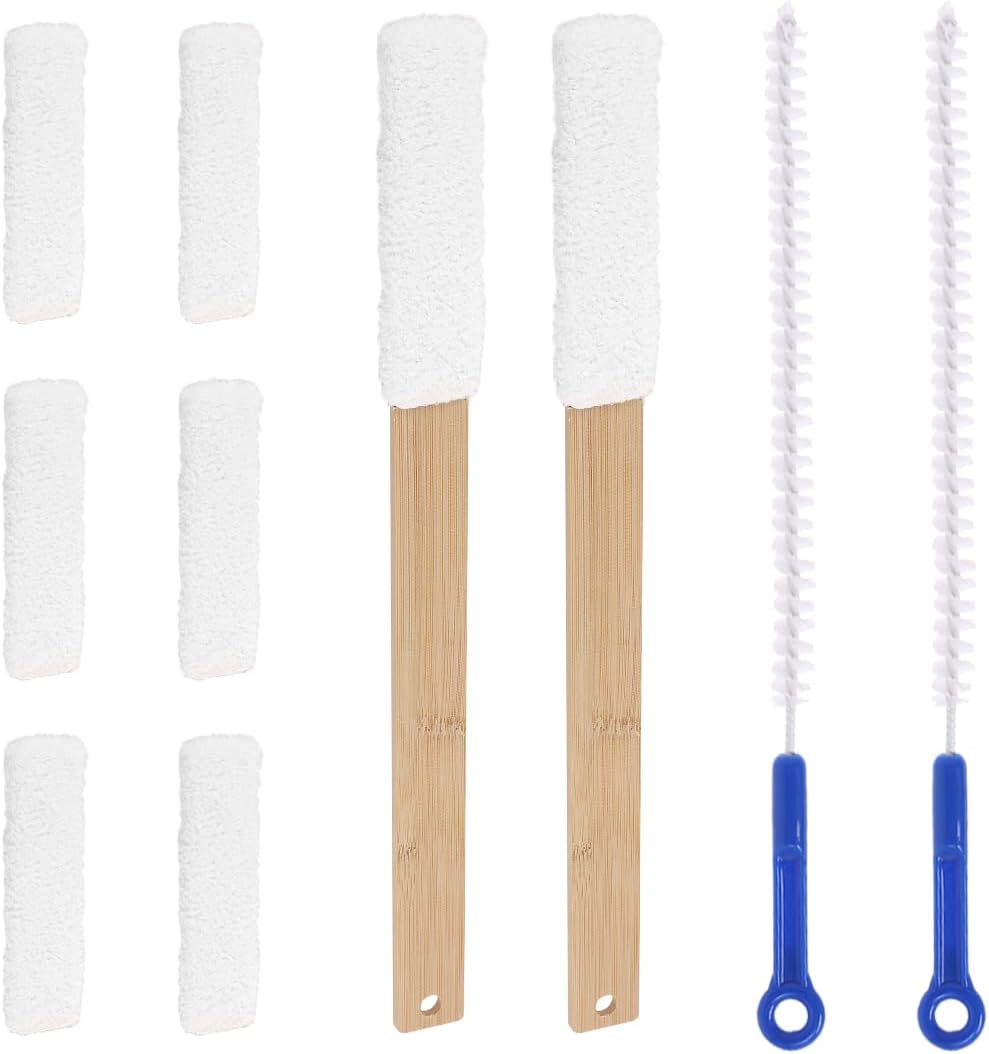 Amazon.com : 4 Sets Long Foot Towel Brush and Handle Toe Brush with 8 ...