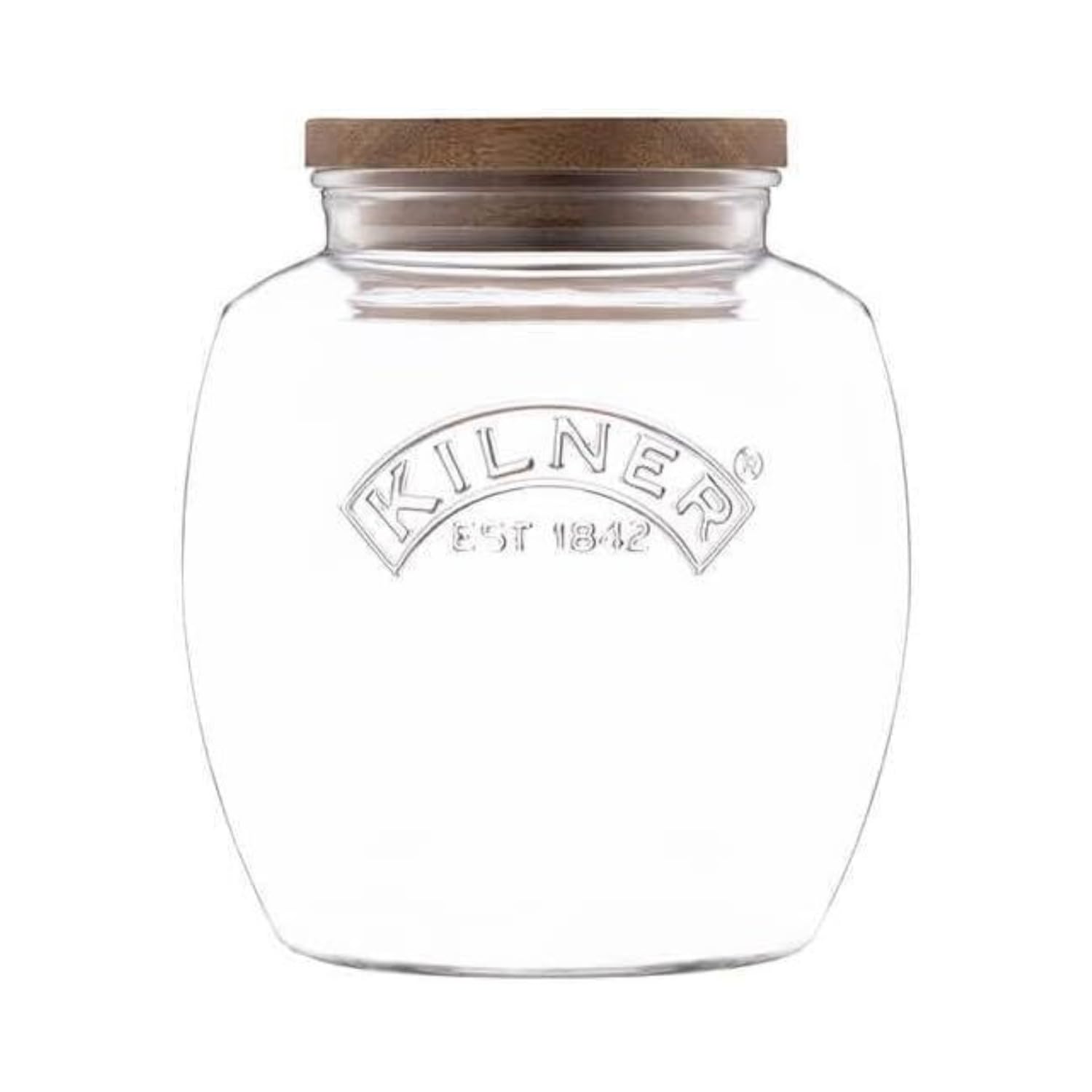 Amazon.com: Kilner Universal Jar Wooden Lid 2 Litre Glass Food ...