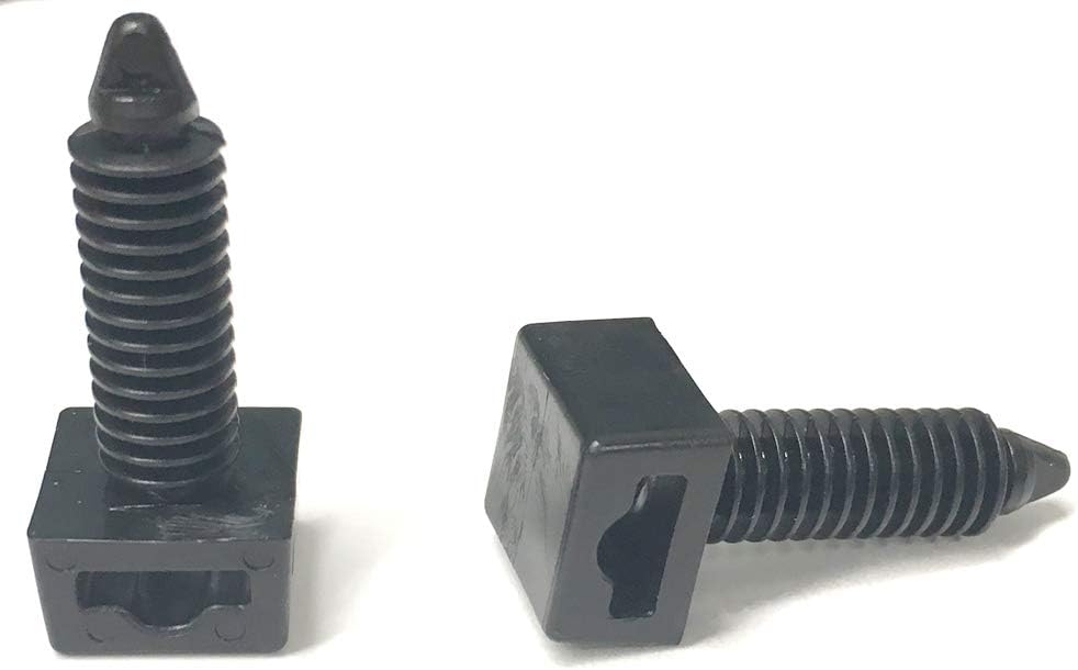 AMZ Clips And Fasteners 25 1/4" Black Push Mount Cable Tie Fin Clips ...